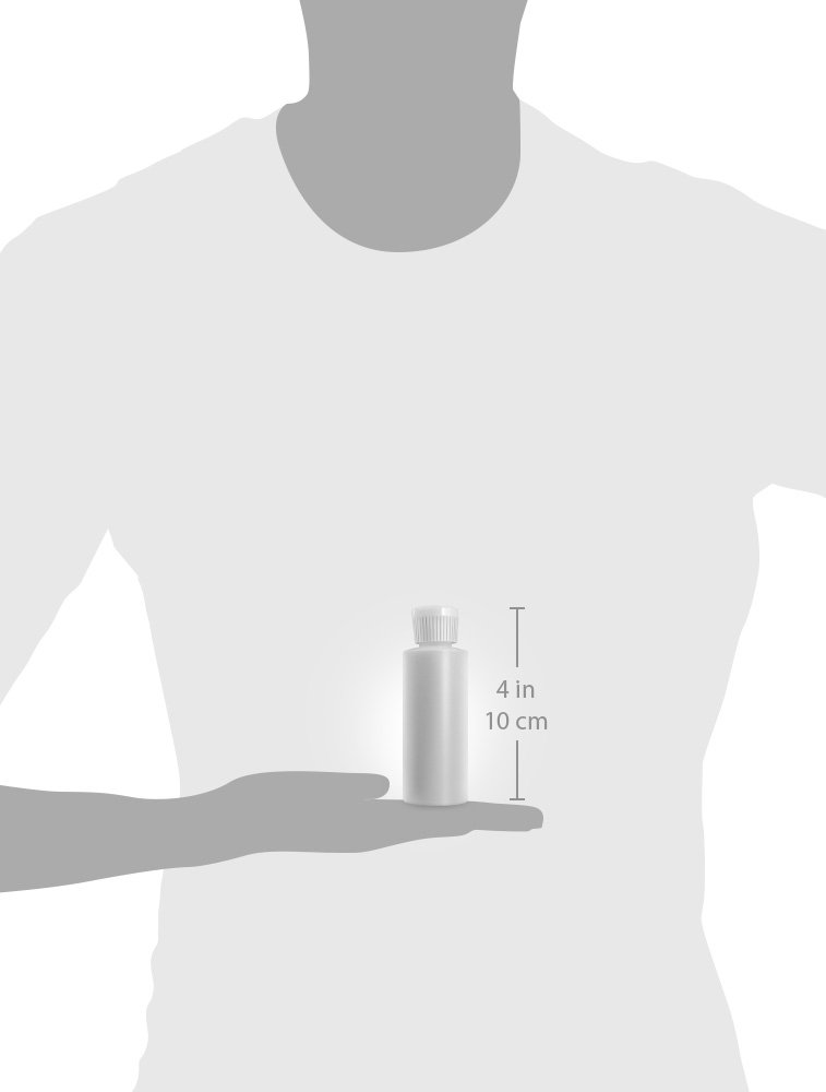 4 Oz Plastic Cylinder Bottles with Flip Top Pour Spout, Pack of 12