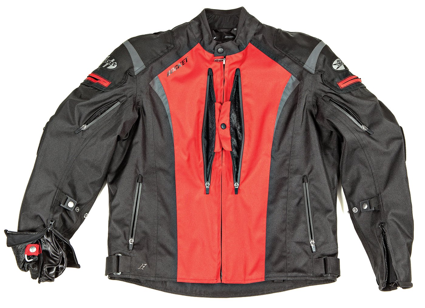 Joe Rocket 1651-5005 Men's 5.0 Textile Motorcycle Jacket (Black, X-Large)