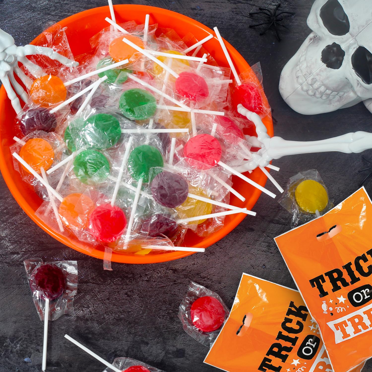 Classic Lollipops - 3 Pounds - Easter Lollipops - Individually Wrapped - Flat Round Bulk Suckers For Kids, Doctors Office, Schools, Banks