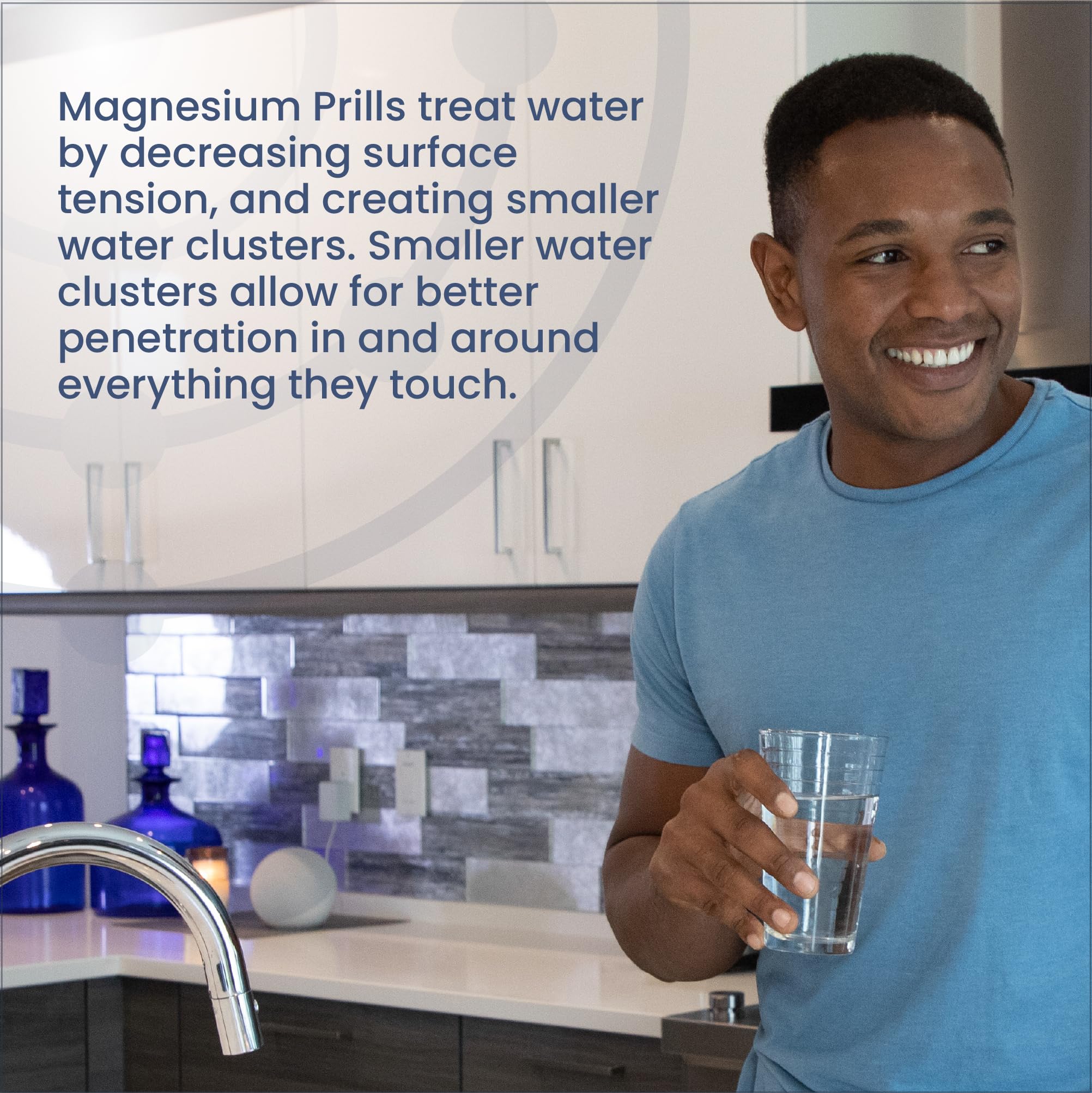 Health and Wisdom Magnesium Prills Bath Ball - Structured Water Devices, Magnesium Laundry Beads, Deionized Water, Mineral Magnesium Soak - 32 oz
