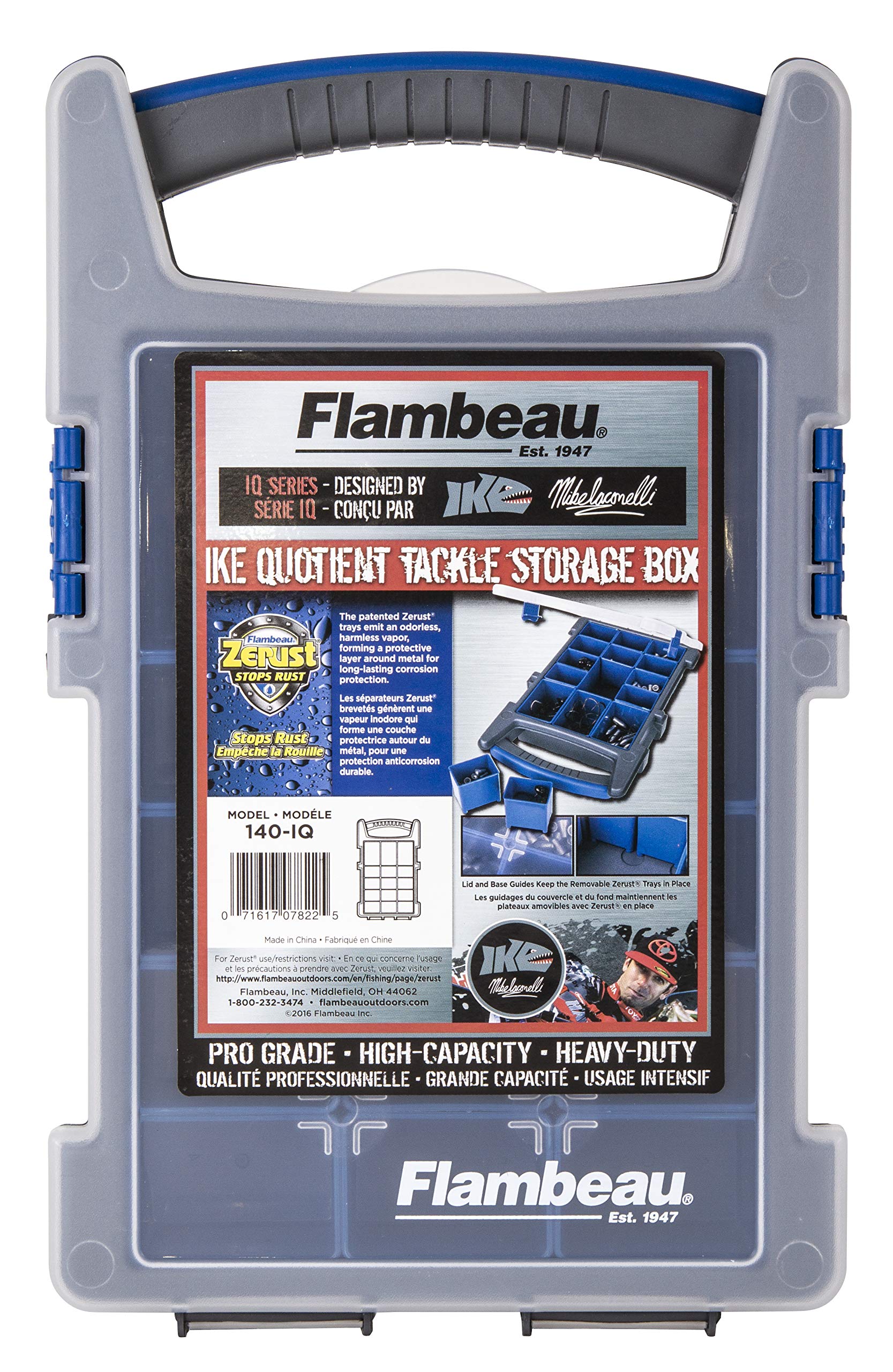 Flambeau Outdoors 140-IQ "IKE" IQ Utility Box - Small (Incudes (15) Zerust® Tray Cups)