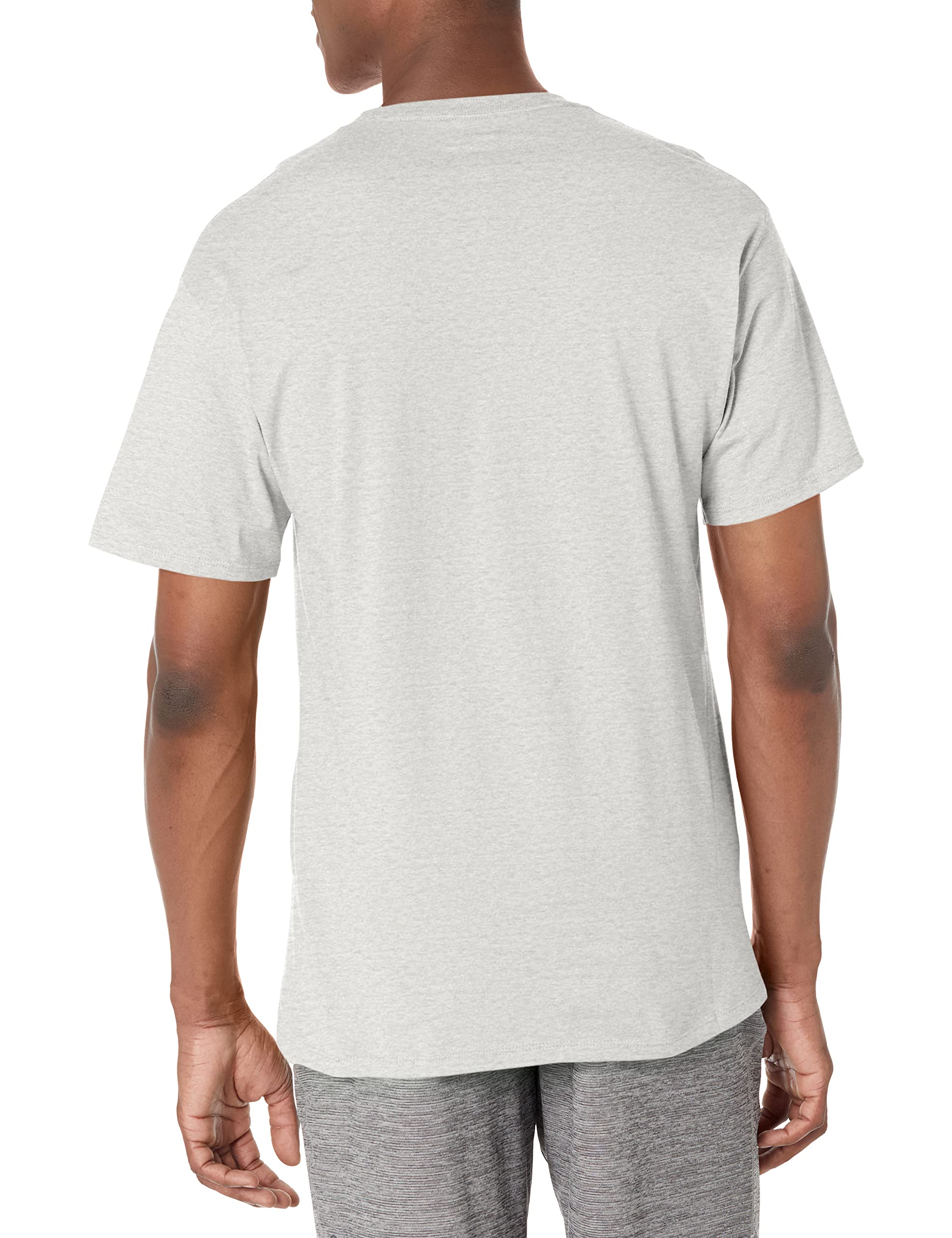 Champion mens Classic Jersey Tee Shirt, Oxford Gray, Large US
