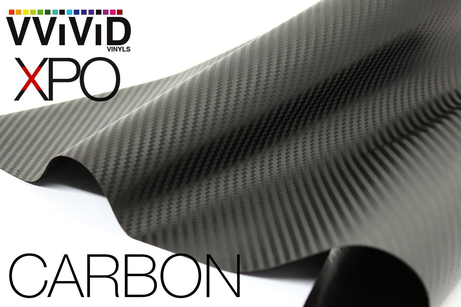 VViViD Black Carbon Fiber Automotive Vinyl Wrap Film w/ 3M Toolkit (1ft x 5ft)