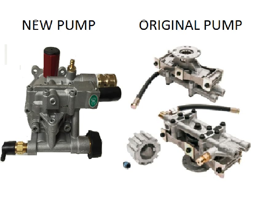KEXMY EXCELL DEVILBISS Pressure Washer KIT Replacement Pump A01801, A14292, D28744, Models XR2500 XR2625 XR2600 XC2600 EXHA2425 Radial Pump, Horizontal 7/8 Shaft *
