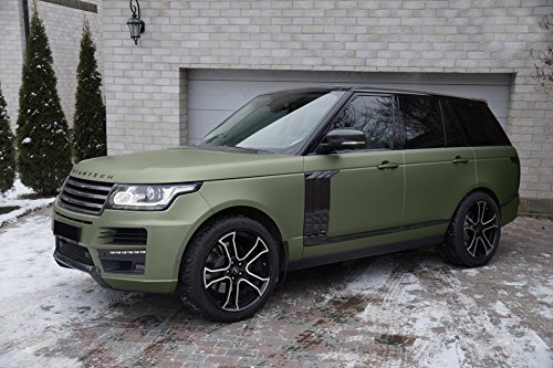 VViViD+ Matte Metallic Military Green (Ghost) Vinyl Wrap Roll (1ft x 5ft)