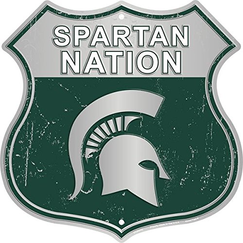 Hangtime - Michigan State University - Michigan State Spartans - Spartan Nation - Michigan State 12x12 inch Route Sign