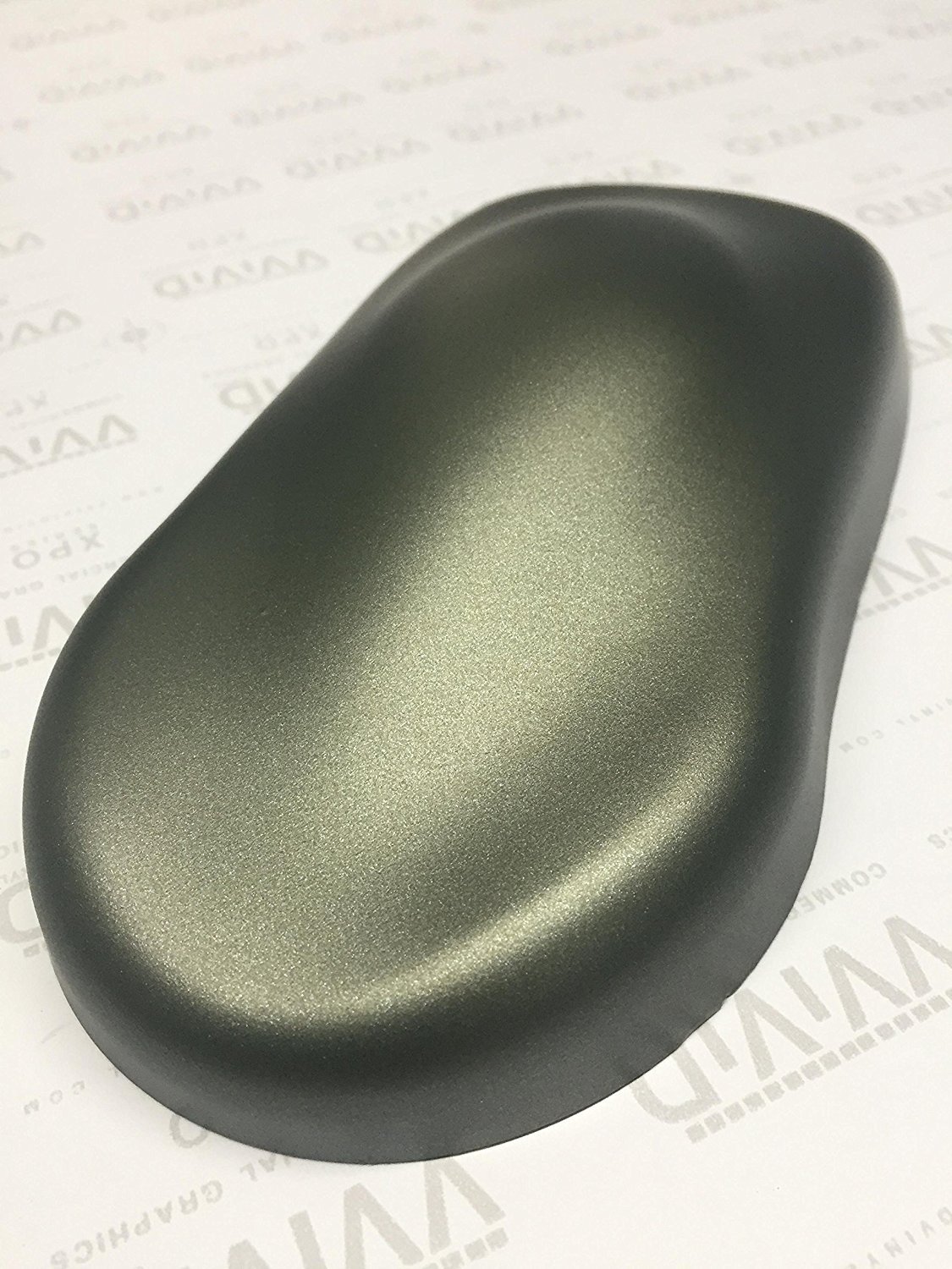 VViViD+ Matte Metallic Military Green (Ghost) Vinyl Wrap Roll (1ft x 5ft)