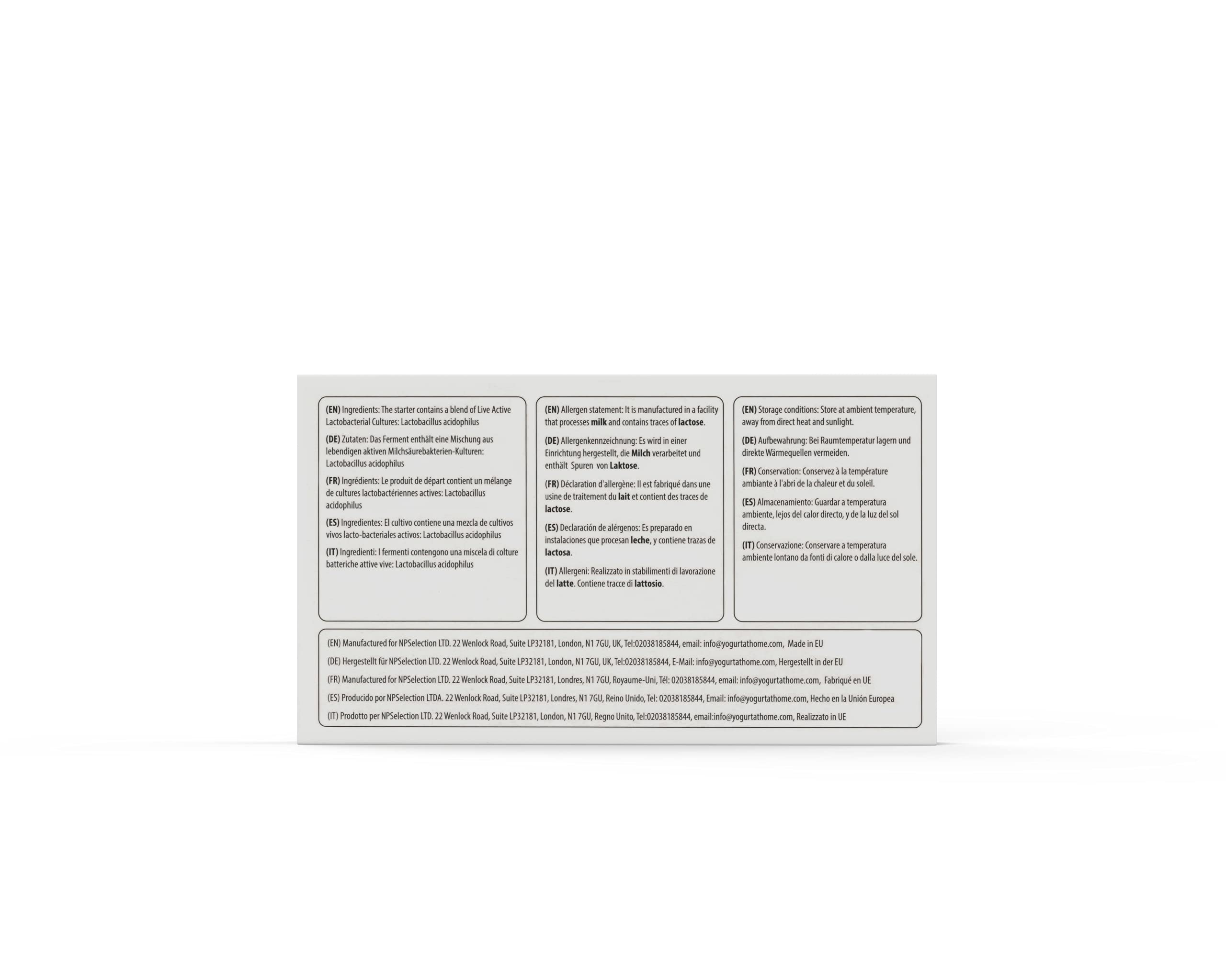 Yogurt Starter Cultures - Pack of 12 Freeze-dried Culture Sachets for Pure Acidophilus Yogurt(12)