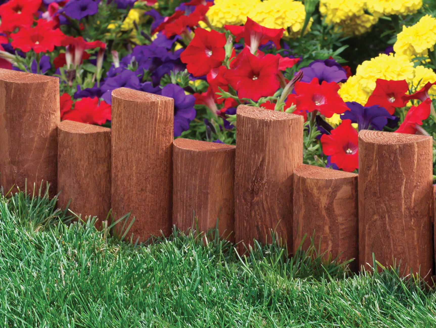 Greenes Fence 18 in. Half Log Edging (12 Pack, 18 ft. Total)