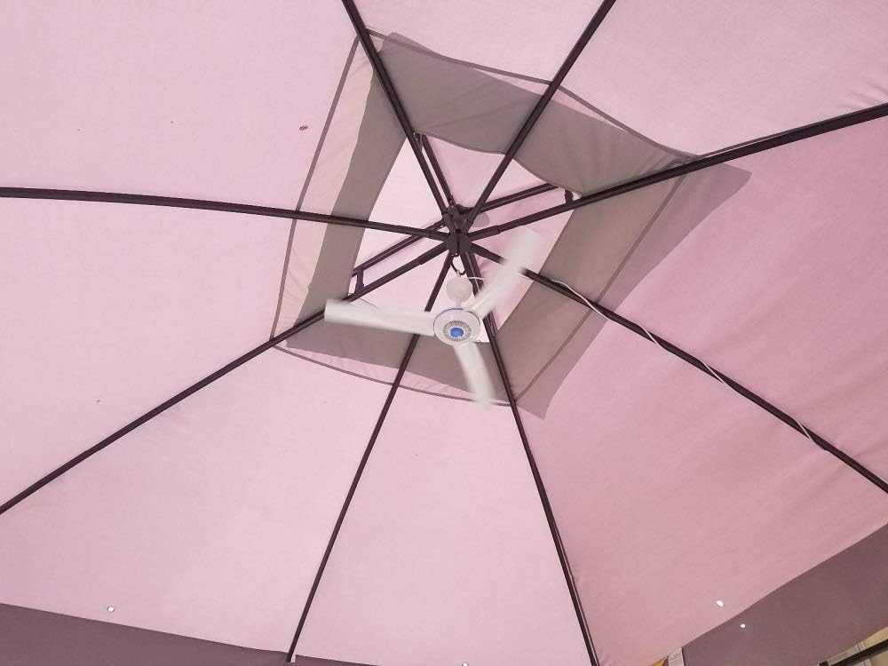 sunlar 28" inch 12V DC Ceiling Fan 12 Volt Portable gazebo fan