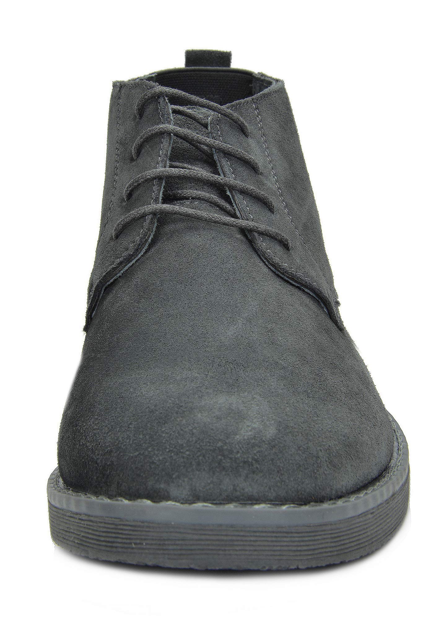 Bruno Marc Men's Chukka Grey Suede Leather Chukka Desert Oxford Ankle Boots Size 7.5 M US