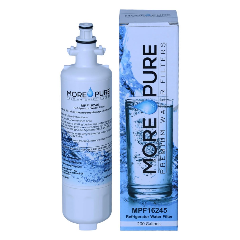 MORE Pure MPF16245 Refrigerator Water Filter Compatible with LG LT700P, Kenmore Elite 46-9690