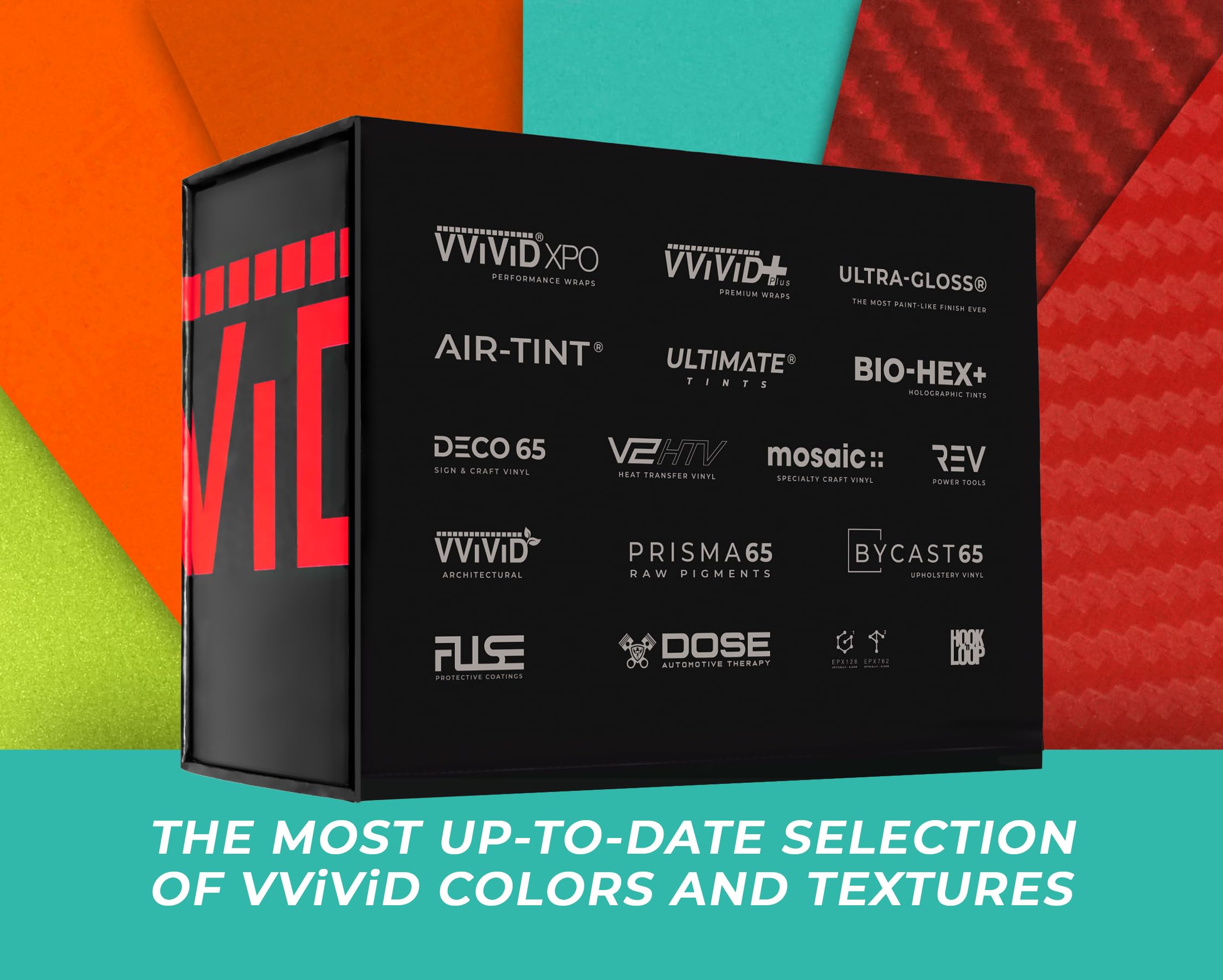 VViViD Vinyl Car Wrap Color Deck Vinyl Sample Book With Presentation Box