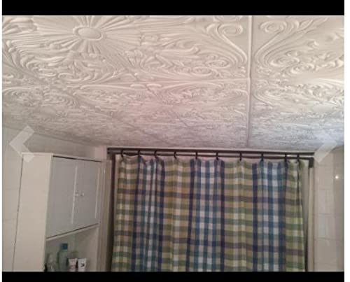 White Styrofoam Decorative Ceiling Tile Astana (Package of 8 Tiles) - Other Sellers Call This Spanish Silver and R139