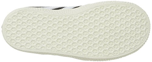 adidas Originals Unisex-Baby Gazelle Sneaker, Core Black/White/Gold Metallic, 6Toddler