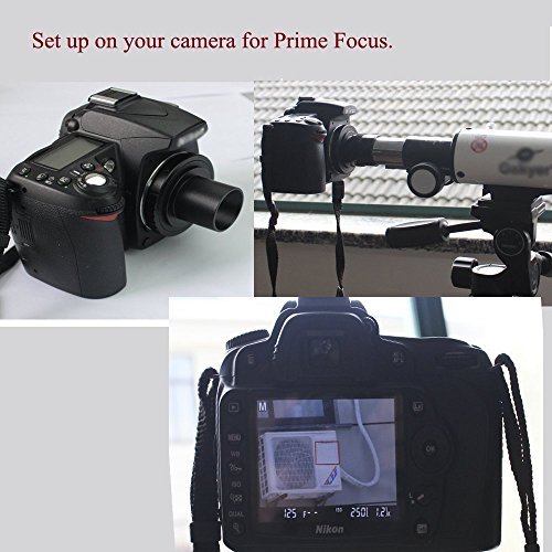 Gosky Deluxe Telescope Camera Adapter Kit for Sony E-Mount (Mirrorless) Cameras (E-Mount - Including NEX, A7 & VG Series)- for Telescope Prime Focus and Eyepiece Projection Photography
