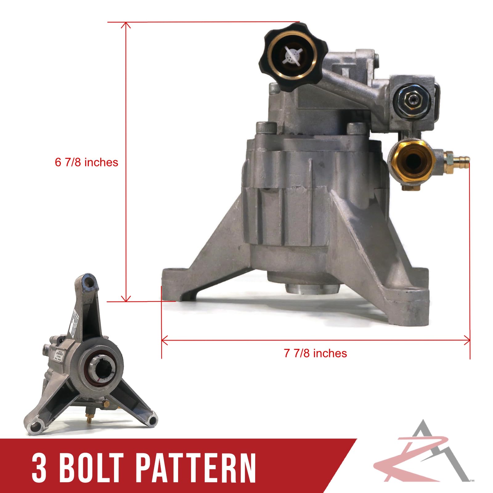 Himore Replacement for 2800 psi Power Pressure Washer Water Pump Excell & Devilbiss EXVRB2321-1, EXVRB2321