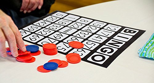 Royal Bingo Supplies EZ Readers Large-Format 8.5" x 11" Bingo Cards with Jumbo 1-inch Numbers (Pack of 25)