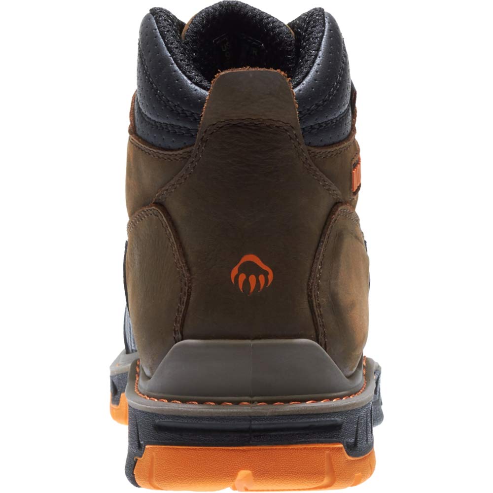 Wolverine Men'sOverpass 6" Mid Composite Toe Waterproof Work Boot, Summer Brown, 10 Medium