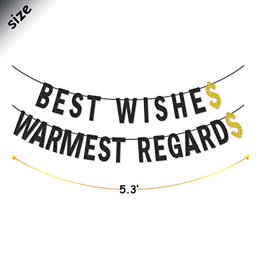 Best Wishes Warmest Regards Banner for Schitt's Greek Theme Birthday Party Decorations