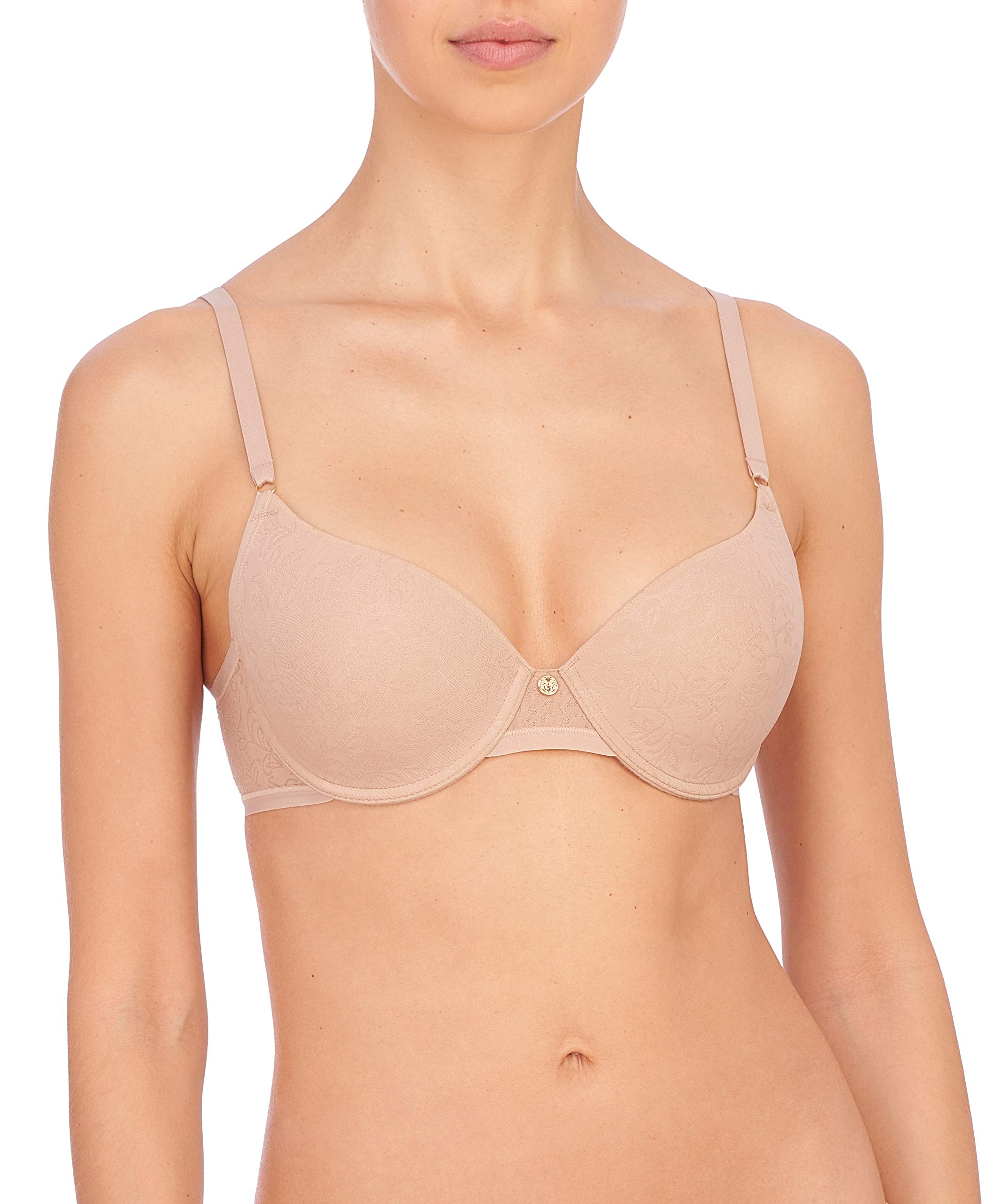 Natori Women's Sheer Jacquard Contour Underwire Bra, Café, 32D