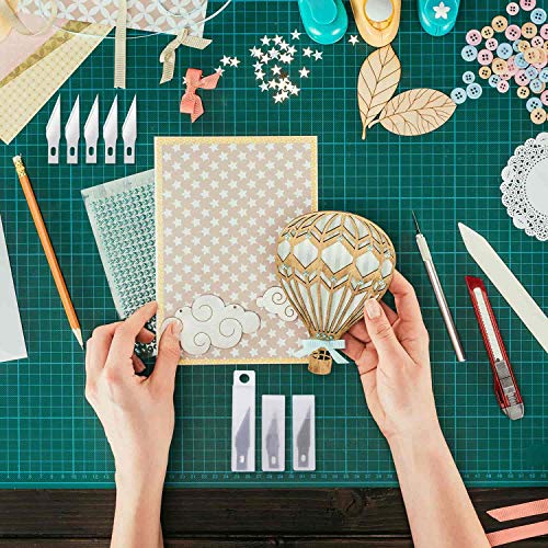 Anezus Craft Knife Precision Cutter and Self Healing Cutting Craft Mat Hobby Knife Set with 30 PCS Hobby Blades Art Knife for Art Hobby Craft Scrapbooking Stencil