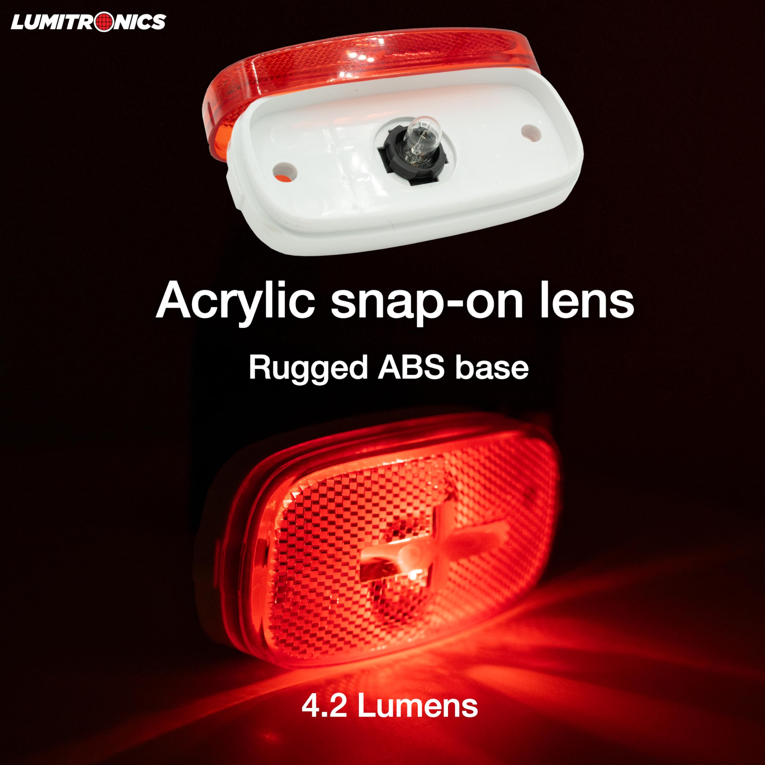 Lumitronics RV Clearance Marker Light (Red)