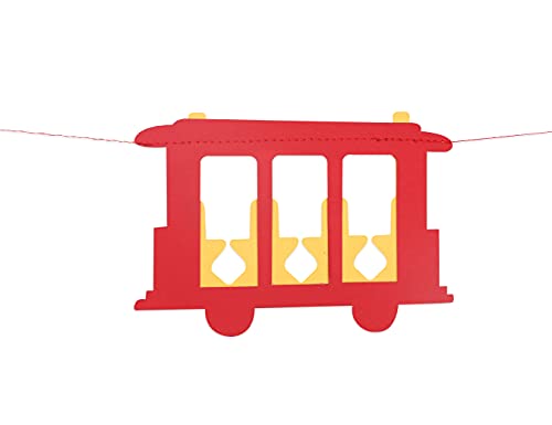 Daniel Tiger Trolley Paper Garland - San Francisco Garland, a Perfect Complement for Birthday Parties, Bridal Showers, or Baby Showers, 6 Inches. (Daniel Tiger)