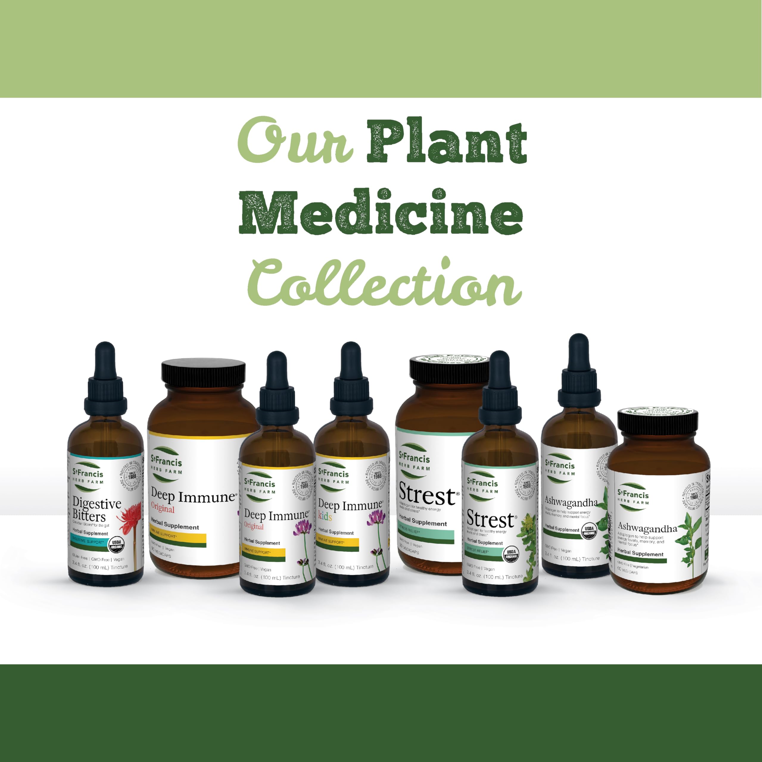 St. Francis Herb Farm - Digestive Bitters 100ml - Herbal Supplements - Organic, Non GMO, Vegan, Gluten Free, Dairy Free