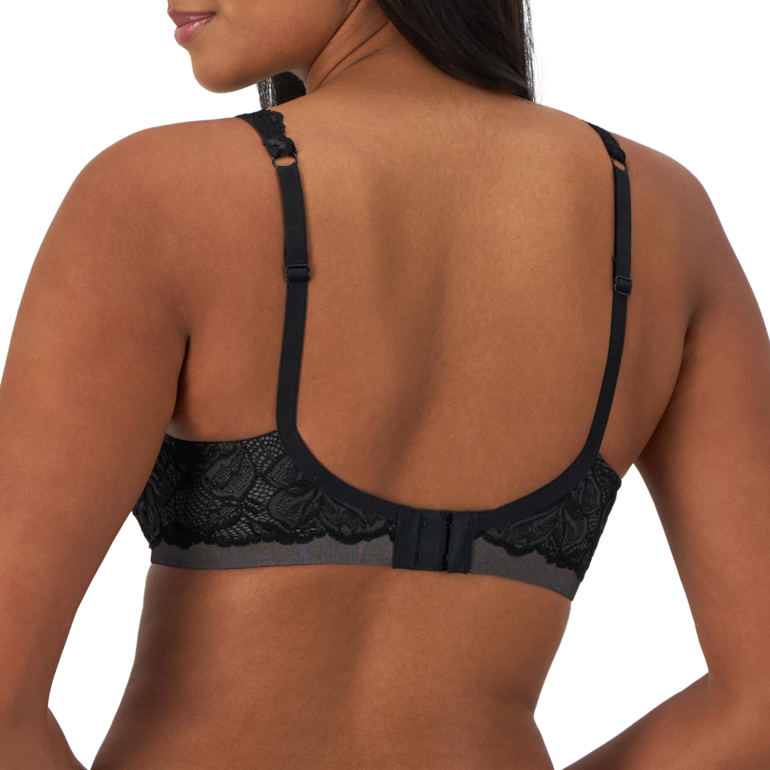 Bali womens Lace Desire Non-foam Underwire Df6543 bra, Black, 36D US