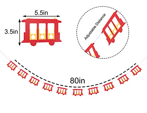 Daniel Tiger Trolley Paper Garland - San Francisco Garland, a Perfect Complement for Birthday Parties, Bridal Showers, or Baby Showers, 6 Inches. (Daniel Tiger)