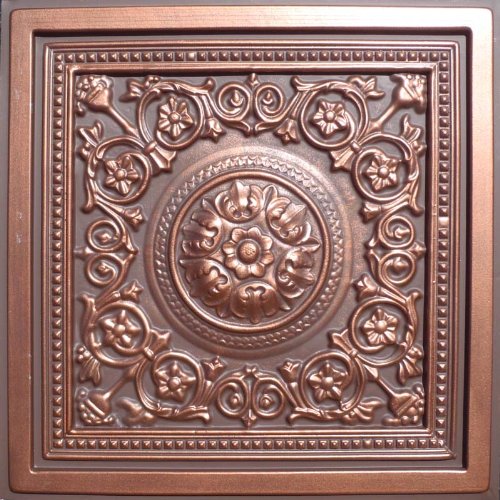 Majesty Antique Copper Chocolate (24x24 PVC) Ceiling Tile