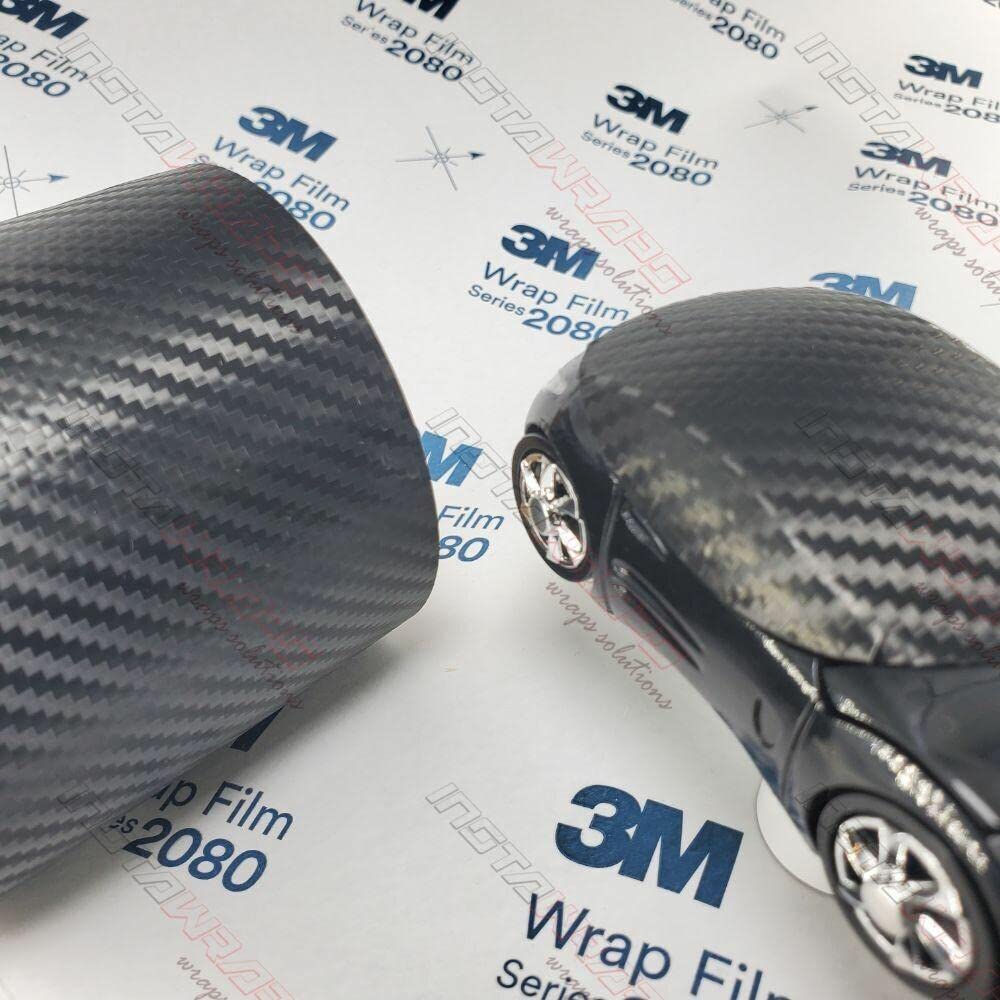 3M 1080 CF12 BLACK CARBON FIBER 5ft x 1ft (5 Sq/ft) Car Wrap Vinyl Film