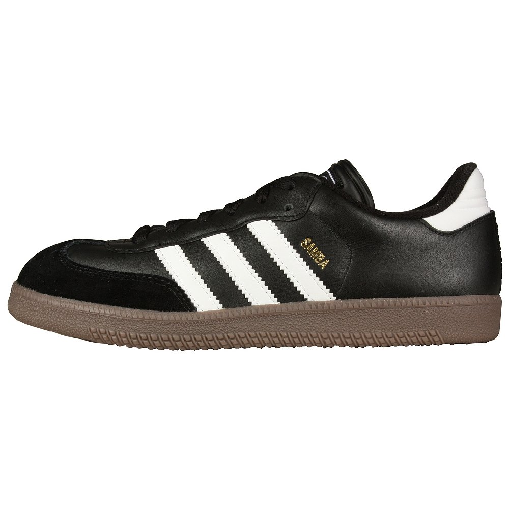 adidas boys Samba Classic Boots Soccer Shoe, Black/White/Black, 8 Toddler US
