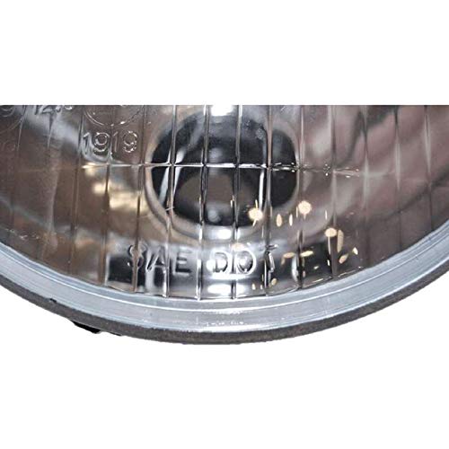 Octane Lighting 5-3/4" Motorcycle 6V Semi Sealed Headlight Headlamp Halogen H4 Light Bulb 6 Volt
