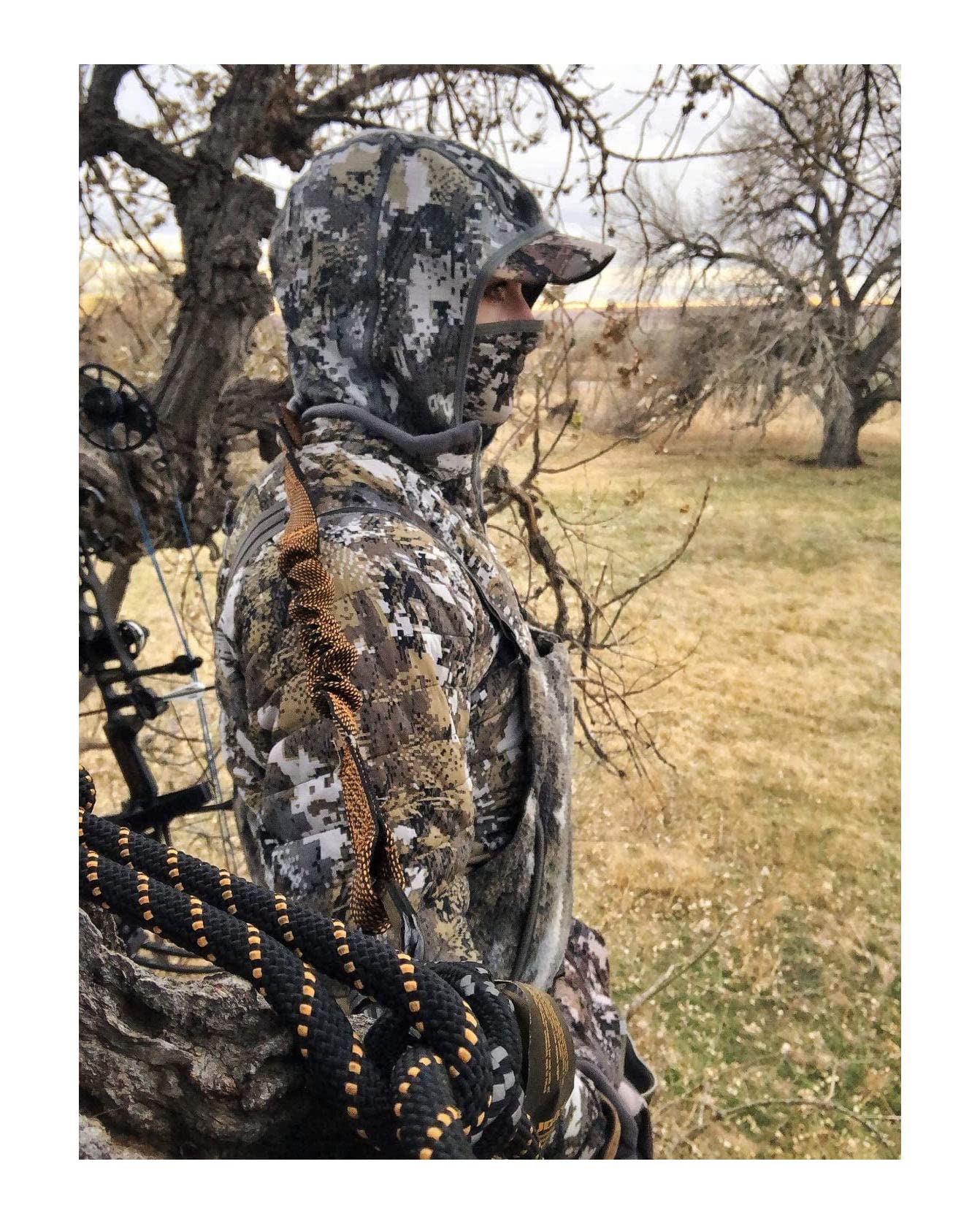 Muddy Outdoors Safe-Line 30' Durable Nylon Outdoor Hunting & Treestand Safe System for Tree Climbing - Single Pack