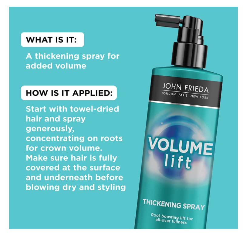 John Frieda Luxurious Volume Root Booster Blow-Dry Lotion, 6 oz (Pack of 2)