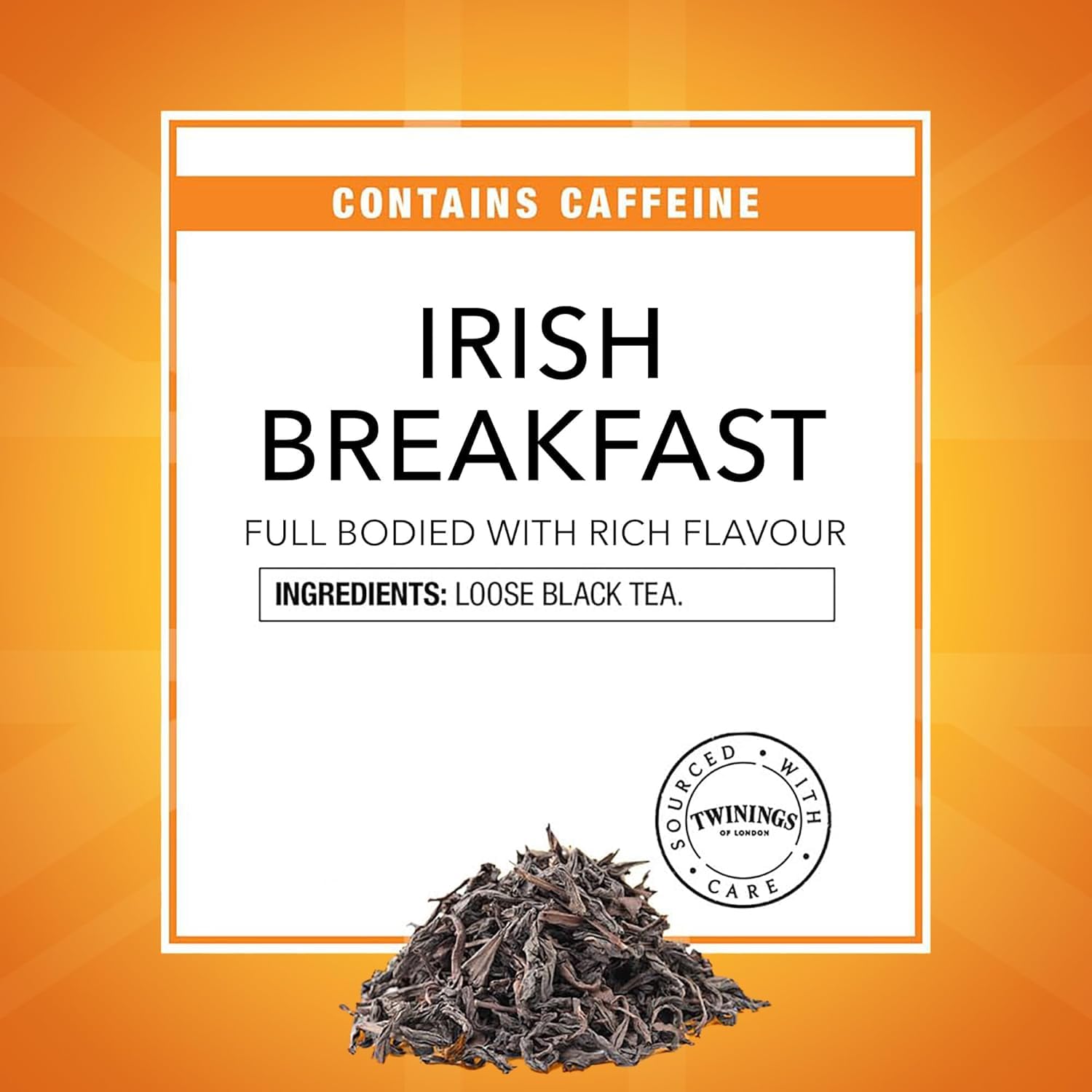 Twinings Irish Breakfast Loose Tea, 3.53 Ounce Tin (Pack of 1), Smooth, Flavourful, Robust Black Tea Leaves, Caffeinated, Enjoy Hot or Iced