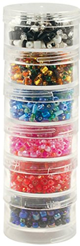 Multicraft Imports Craft Medley PB810 Screw-Stack Canisters, 1.5in by 0.75in