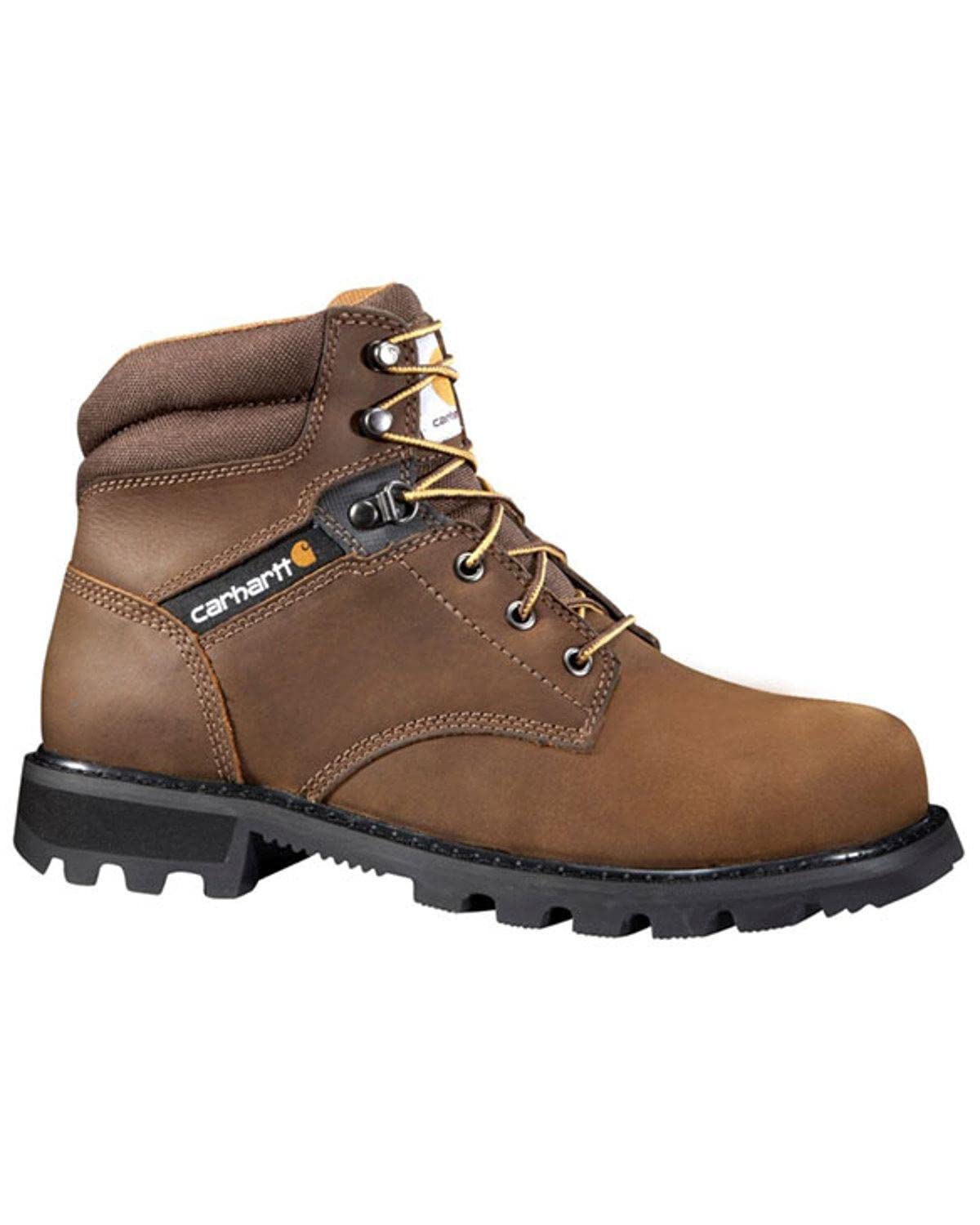 Carhartt Men's Traditional Welt 6" Steel Toe Work Boot Construction, Crazy Horse Brown Oil Tanned, 12