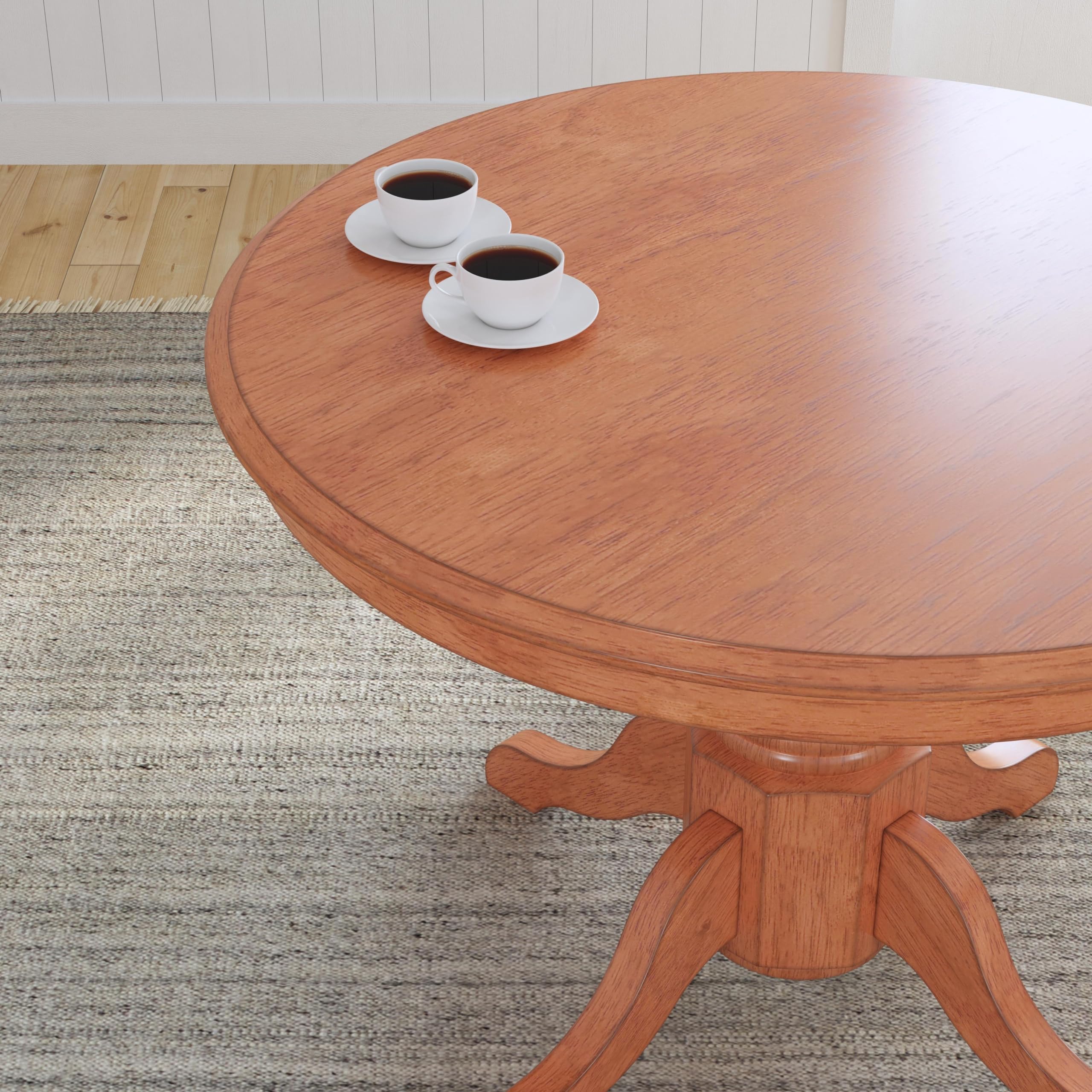 Cottage Oak 42" Round Pedestal Dining Table by Home Styles
