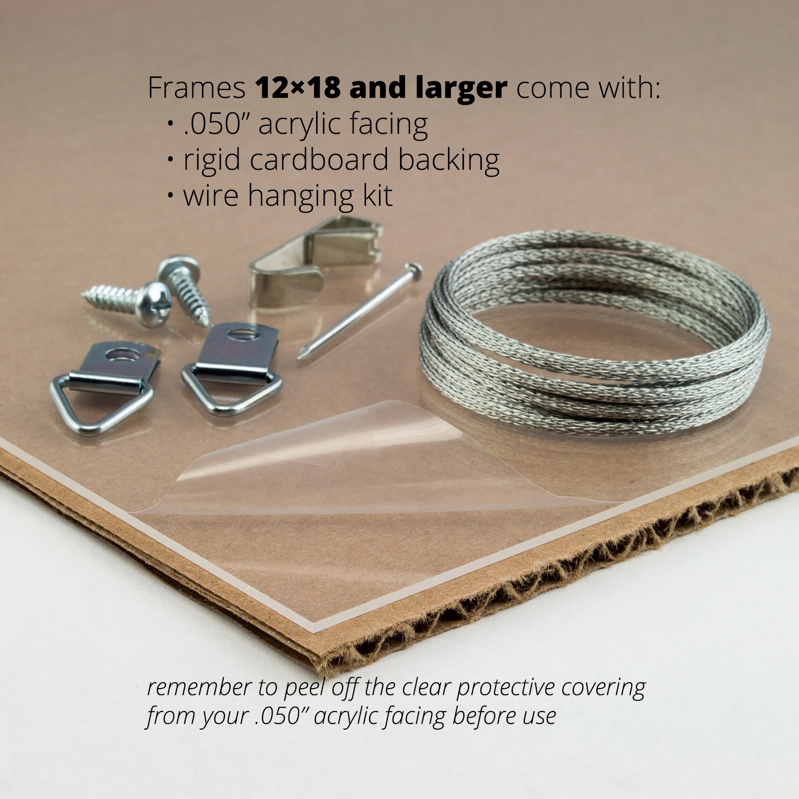 Craig Frames 23247778 16 by 20-Inch Picture Frame, Smooth Wrap Finish, 1-Inch Wide, Brazilian Walnut Brown