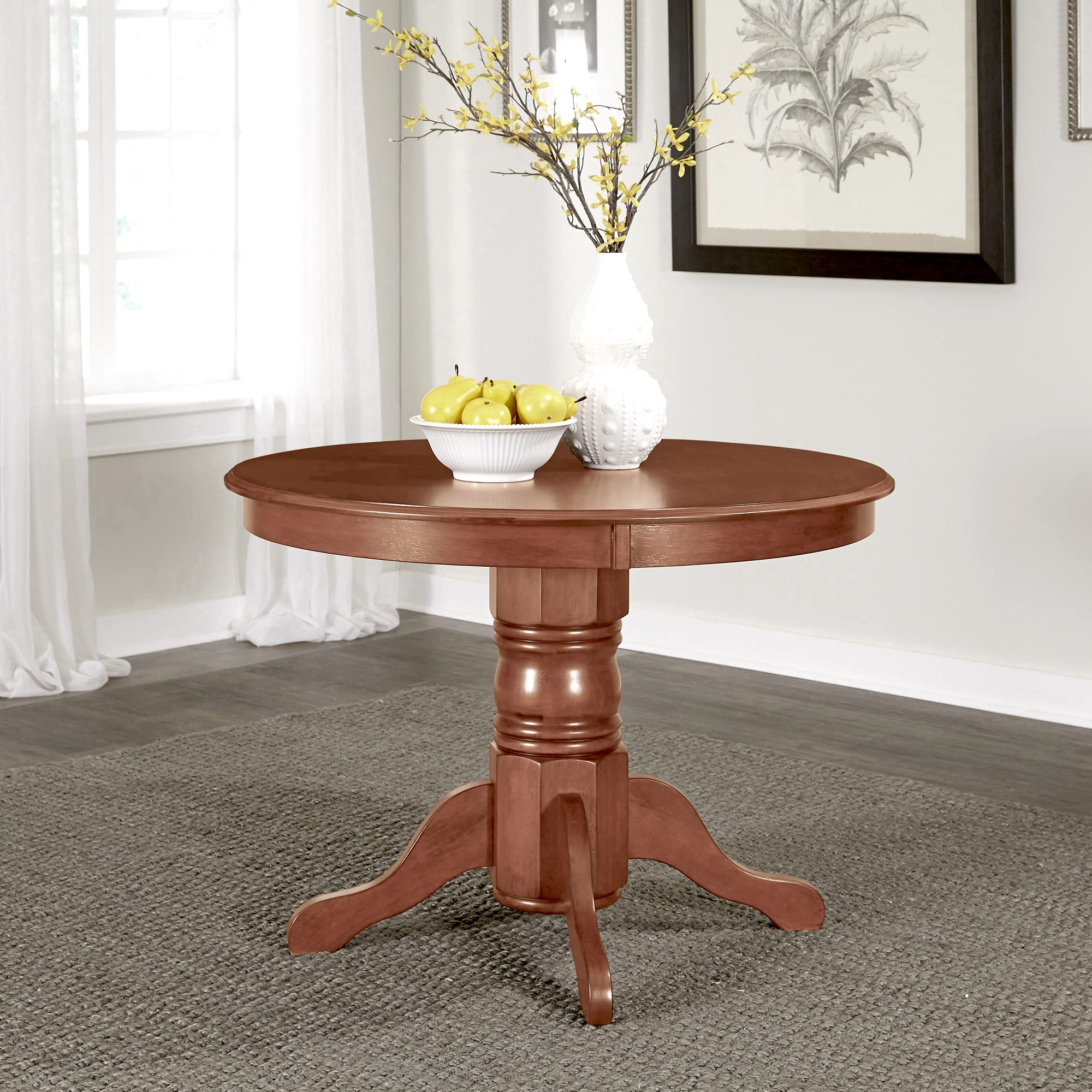 Cottage Oak 42" Round Pedestal Dining Table by Home Styles
