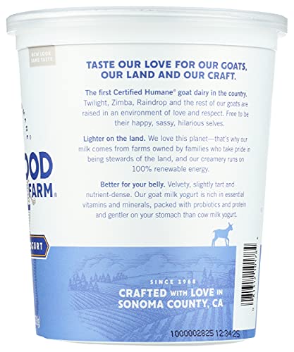 Redwood Hill Goat Milk Yogurt, Plain, 32 oz