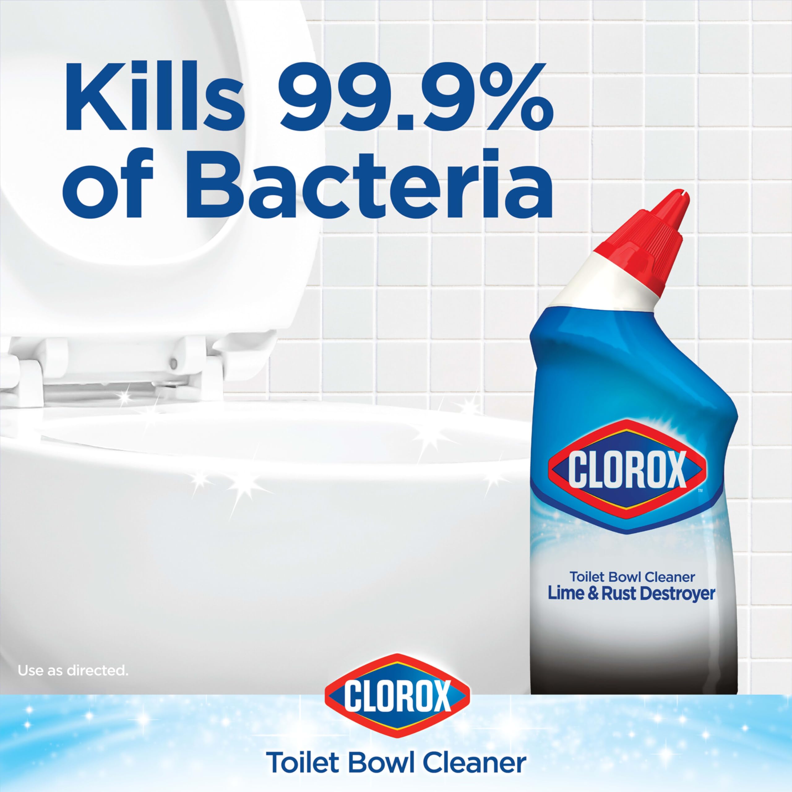 Clorox Toilet Bowl Cleaner Lime & Rust Destroyer 24 Ounces (Package May Vary)