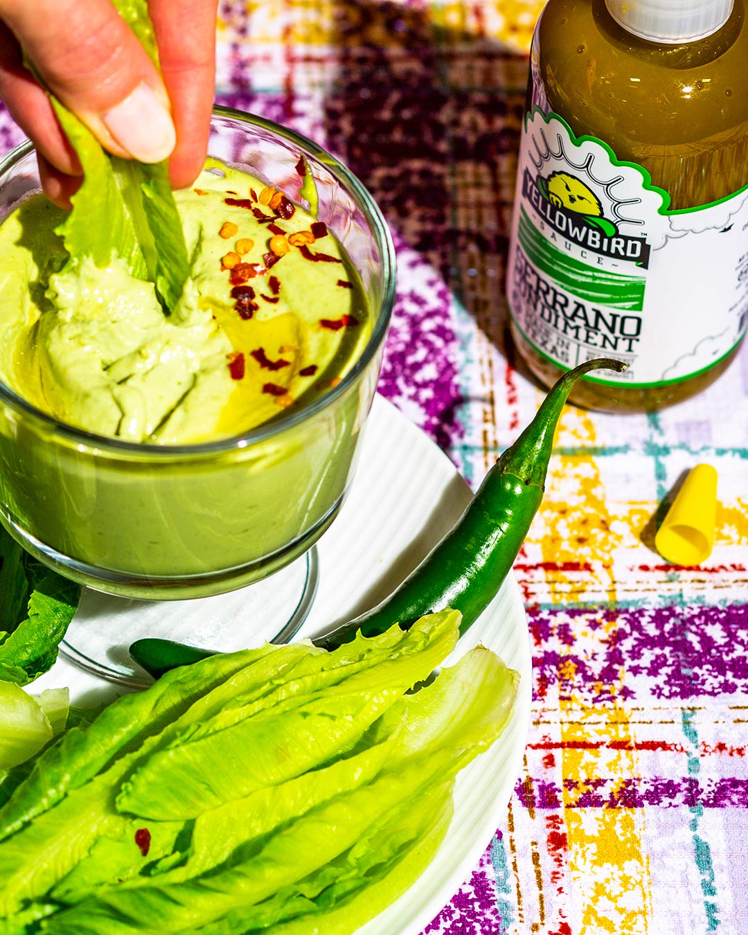 Serrano Hot Sauce by Yellowbird - Serrano Pepper Sauce with Serrano Peppers, Cucumbers, and Lime - Plant-Based, Gluten Free, Non-GMO Hot Pepper Sauce - Homegrown in Austin - 19.6 oz