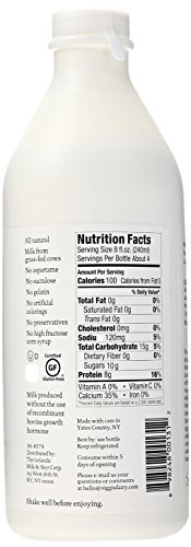 siggi’s® Drinkable Nonfat Yogurt Filmjölk, Plain, 32 oz. – Only 2 Ingredients, 0% Milkfat