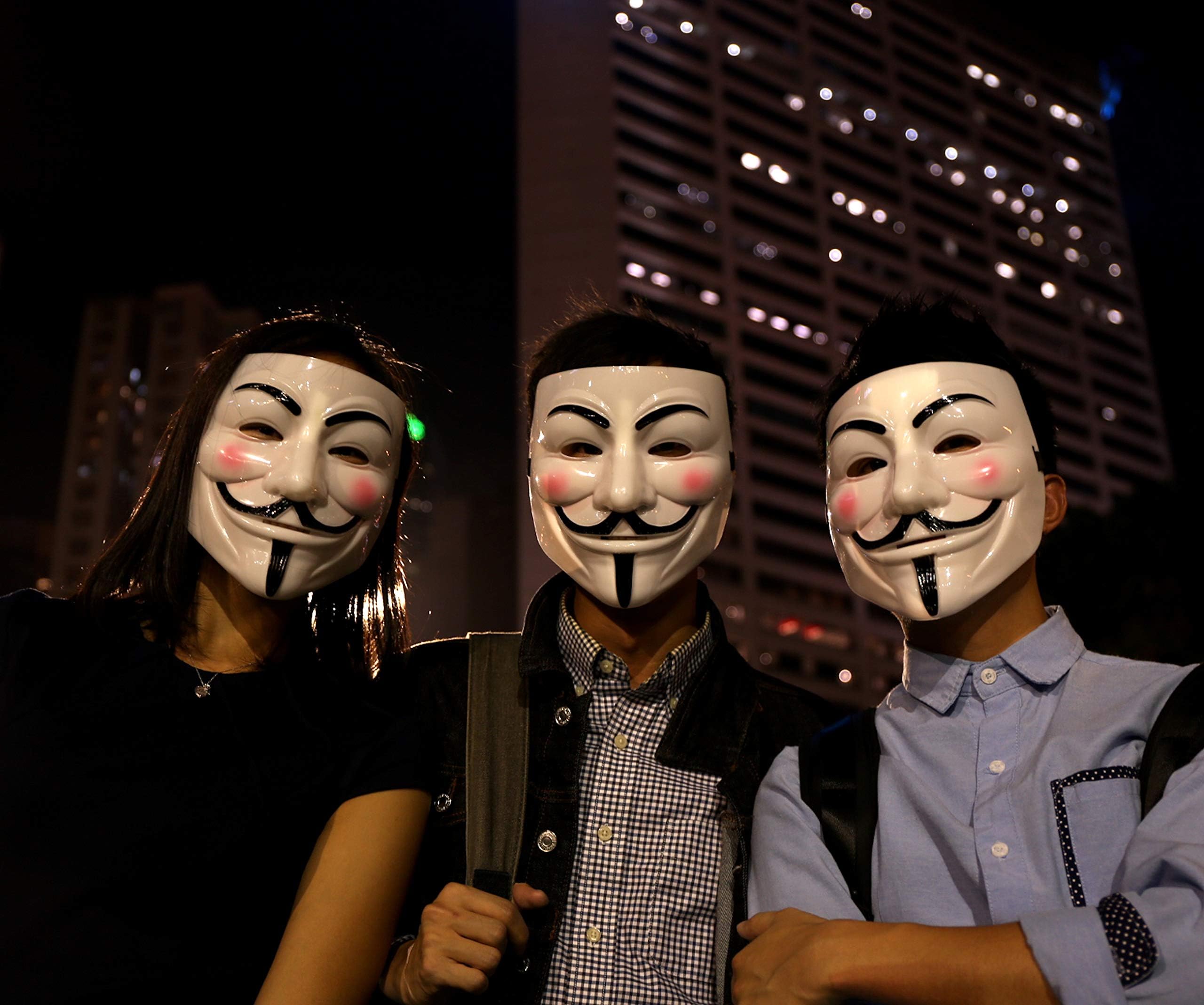Diximus V for Vendetta Mask Anonymous Guy Fawkes Halloween Mask Hacker Mask (V Mask)