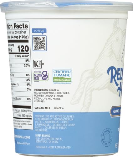 Redwood Hill Goat Milk Yogurt, Plain, 32 oz