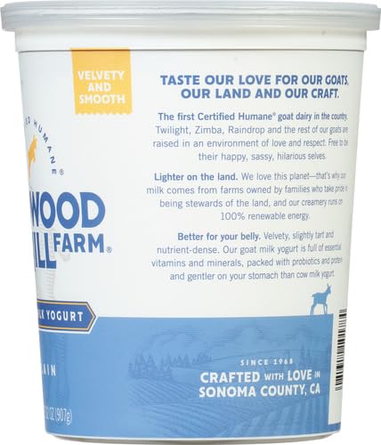 Redwood Hill Goat Milk Yogurt, Plain, 32 oz